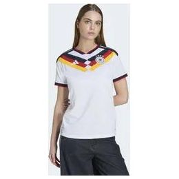 Fu&szlig;balltrikot Adidas PERFORMANCE "DFB H JSY W", Damen, Gr. L, wei&szlig;, Obermaterial: 100% Polyester, Rundhals, Trikots Fu&szlig;balltrikot, mit Climacool Technologie, Doppelstrick-Konstruktion