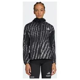 Laufjacke Adidas PERFORMANCE "ADI365 RUNNING REFLEKTIERENDE", Gr. L, silber (schwarz, reflective silber), Obermaterial: 100% Polyamid, Jacken