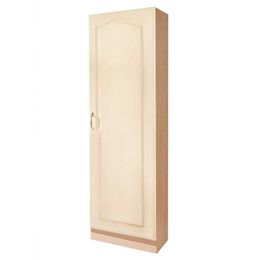 Wiho-K&uuml;chen Stauraumschrank WIHO K&Uuml;CHEN "Linz", beige (front: magnolia, korpus: sonoma eiche), B:50cm H:180cm T:35cm, Schr&auml;nke, Stauraumschrank, 50 cm breit