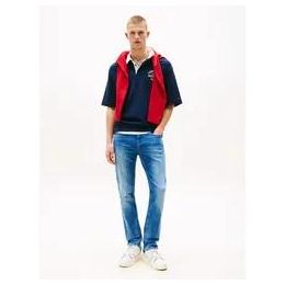 Tommy Hilfiger Slim-fit-Jeans TOMMY JEANS "Scanton Slim", Herren, Gr. 36, L&auml;nge 32, blau (denim medium2), Denim/Jeans, Obermaterial: 93% Baumwolle, 4% Polyester, 3% Elasthan, slim fit, Jeans Slim-fit-Jeans, mit mittlerer Leibh&ouml;he, 5-Pocket-Design