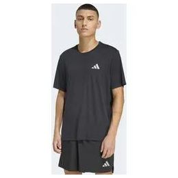 Laufshirt Adidas PERFORMANCE "ADI365 RUNNING ESSENTIALS", Herren, Gr. L, schwarz, Obermaterial: 100% Polyester, Rundhals, Shirts Laufshirt