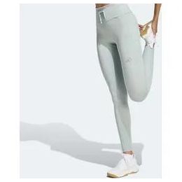 Lauftights Adidas PERFORMANCE "RUN ESSENTIALS LEGGINGS IN VOLLER L&Auml;NGE", Damen, Gr. XXL, N-Gr, wonder sage, normal, gr., Obermaterial: 85% Polyester, 15% Elasthan, Hosen