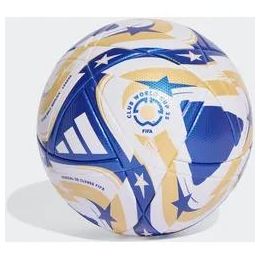 Fu&szlig;ball Adidas PERFORMANCE "MUNDIAL DE CLUBES FIFA FINAL" Gr. 5, wei&szlig;, master blau, gold metallic, dunkelblau, B&auml;lle, 5, 0,4 g, Finale Klub Weltmeisterschaft, B:22,3cm H:17,3cm T:22cm