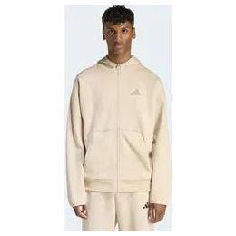 Kapuzensweatshirt Adidas SPORTSWEAR "FUTURE ICONS SMALL LOGO", Herren, Gr. XL, crystal linen, Obermaterial: 68% Baumwolle, 32% Polyester, angesetztes B&uuml;ndchen, Sweatshirts