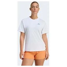Laufshirt Adidas PERFORMANCE "ADI365 RUNNING ESSENTIALS", Damen, Gr. XS, wei&szlig;, Obermaterial: 100% Polyester, Rundhals, Shirts Laufshirt