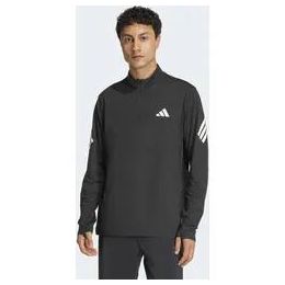 Rollkragenshirt Adidas PERFORMANCE "ADI365/// ZIP M", Herren, Gr. XXL, schwarz, Obermaterial: 88% Polyester, 12% Elasthan, Shirts