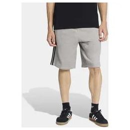 Shorts Adidas ORIGINALS "3-STREIFEN", Herren, Gr. S, N-Gr, medium grau heather, normal, gr., Obermaterial: 100% Baumwolle, Hosen Shorts, sportlicher Stil, f&uuml;r Stra&szlig;e und Zuhause, aus weichem French Terry
