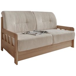 Schlafsofa Camino Holzkorpus Natur/Beige
