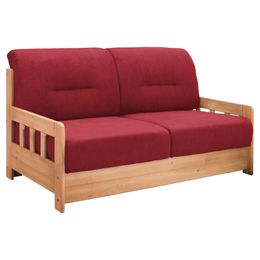 Schlafsofa Camino Holzkorpus Rot/Honig