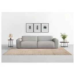 Big-Sofa Trendmanufaktur "Braga, mit hochwertigem Kaltschaum, Megasofa, in Cord erh&auml;ltlich", silber, B:254cm H:72cm T:107cm, 92% Polyester, 8% Nylon, Sofas, Big-Sofa, modernes Big-Sofa, Couch mit hohem Sitzkomfort, 254/72/107 cm (B/H/T)