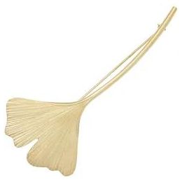Brosche Jobo "Goldbrosche Ginko Ginkgo 33 mm", gelbgold 375, Broschen, Damen, Gelbgold 375, Brosche, 375 Gold