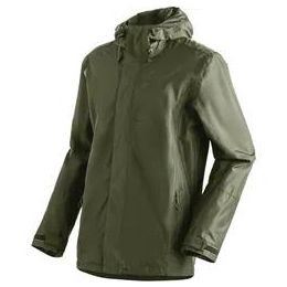Regenjacke Maier Sports "Abbenstein M", Herren, Gr. 46, gr&uuml;n (moosgr&uuml;n), 100% Polyester, Jacken Regenjacke, Herren Jacke wasserdicht, moderner Windbreaker, Outdoorjacke, Reg. Fit