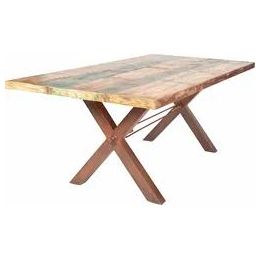 SIT-M&Ouml;BEL Esstisch SIT "Tops", braun (eisen antikbraun), B:200cm H:78cm T:100cm, Tische, Esstisch, aus recyceltem Altholz