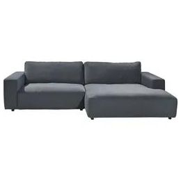 Ecksofa Musterring "LUCIA L-Form", grau (anthrazit), B:296cm H:81cm T:190cm, Flachgewebe VALMONT (60% Baumwolle/40% Leinen);Leder PURO, pigmentiertes Leder;Microfaser CRONA (100% Polyester);Flachgewebe FLORIS (100% Polyester);Leder BAX, pigmentiertes Leder, Sofas, Ecksofa