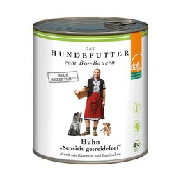 Defu Bio-Huhn Sensitiv Hunde-Nassfutter getreidefrei 6x820g