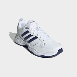 Sneaker adidas Sportswear "STRUTTER", Herren, Gr. 42, wei&szlig; (cloud wei&szlig;, dunkelblau, matte silber), Baumwolle, Synthetik, Textil, Schuhe Sneaker, Topseller