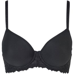 B&uuml;gel-BH Nina von C. "Millefleurs", Damen, Gr. 80, Cup B, schwarz, Obermaterial: 85% Polyamid, 15% Elasthan, unifarben, Basic, normal, BHs B&uuml;gel-BH, elastisch, feminin, bequem, atmungsaktiv, weich, mit Spitze, mit B&uuml;gel