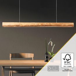 BRILLIANT LEUCHTEN Brilliant Odun Pendelleuchte LED Holz hell, Schwarz, 1-flammig
