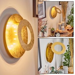 hofstein Sunrise Wandleuchte LED Gold, 1-flammig