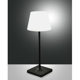 Fabas Luce Adam Au&szlig;entischleuchte LED Grau, 1-flammig