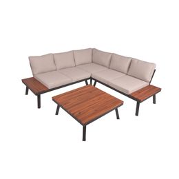 Garden Pleasure Loungem&ouml;belset 'Theresa' Stahl beige 4-teilig