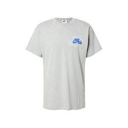 Nike Sportswear T-Shirt 'AIR' Herren Gr&ouml;&szlig;e XL blau / graumeliert / wei&szlig;