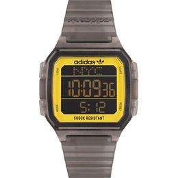adidas originals Digitaluhr Damen Gr&ouml;&szlig;e One Size braun / gelb / schwarz