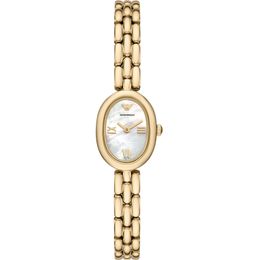 Emporio Armani Uhr Damen Gr&ouml;&szlig;e One Size gold / perlwei&szlig;