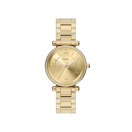 Fossil Analoguhr 'CARLIE' Damen Gr&ouml;&szlig;e One Size gold
