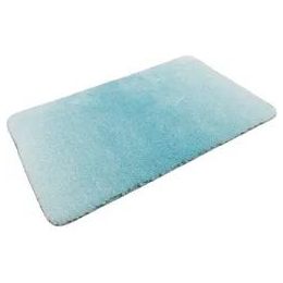 Badematte Wecon Home BASICS "Luuk WB-2705", blau (t&uuml;rkis), H:25mm, Polyester, Badematten, Badematte, trendiger Farbverlauf, waschbar, weicher Badezimmerteppich