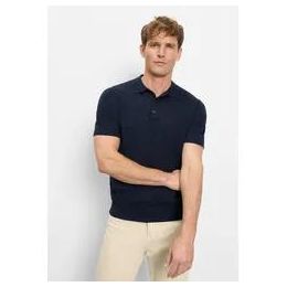 Poloshirt OLYMP "OLYMP Casual Strick", Herren, Gr. S, marine, 84% Baumwolle, 16% Polyamid, Shirts