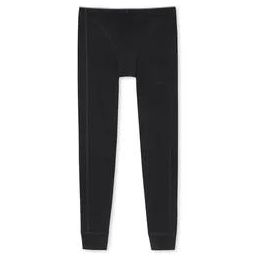 Lange Unterhose Schiesser "Lange Unterhose Hose lang "95/5" 1er Pack", Herren, Gr. L, schwarz, Obermaterial: 95% Baumwolle CO. 5% Elasthan EL., Unterhosen Lange Unterhose