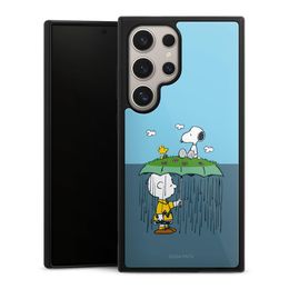 DeinDesign Galaxy S24 Ultra Handy Gallery Case Handyh&uuml;lle 9H Geh&auml;rtetes Glas R&uuml;ckseite H&uuml;lle Peanuts Children Snoopy Gallery Case