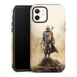 DeinDesign iPhone 12 mini Handy Panzer Handyh&uuml;lle robuste Outdoor H&uuml;lle Schutzh&uuml;lle gl&auml;nzend The Mandalorian Star Wars Official Licensed Product Tough Case