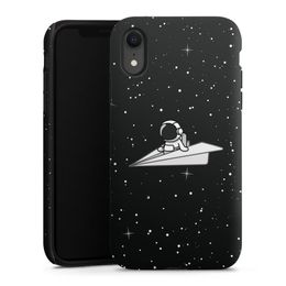 DeinDesign iPhone Xr Handy Panzer Handyh&uuml;lle robuste Outdoor H&uuml;lle Schutzh&uuml;lle matt Comic Astronaut Paper Tough Case