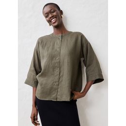 bonprix Oversize-Bluse aus reinem Leinen, gr&uuml;n, Gr.40, bequeme Oversize-Bluse aus hochwertiger Premium Leinen, aus Leinen
