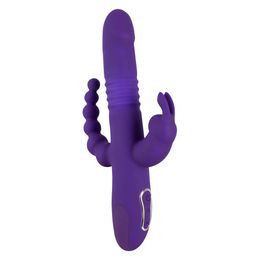 Sweet Smile Sto&szlig;vibrator &bdquo;Thrusting Pearl Triple Vibrator&ldquo; mit Klitoris- und Analvibrator