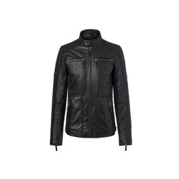 Tchibo - Lederjacke im Biker-Style - Herren - Gr. M - schwarz