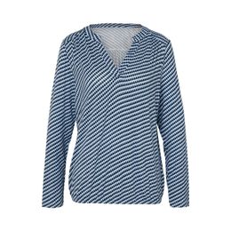 Tchibo - Bedrucktes Blusenshirt - Damen - Gr. S - dunkelblau/print