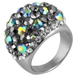 Adelia&acute;s Fingerring ADELIA ́S "Damen Ring aus Edelstahl mit Strass Steinchen" Gr. 56, silber, Fingerringe, Damen, 56, Edelstahl, Fingerring
