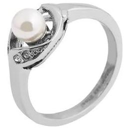 Adelia&acute;s Fingerring ADELIA ́S "Damen Ring aus Edelstahl mit Perle" Gr. 56, silber, Fingerringe, Damen, 56, Edelstahl, Fingerring