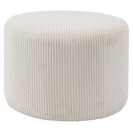 Pharao24.de Sitzpouf Fusshocker in Beige aus Cord