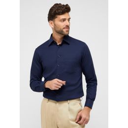 Langarmhemd Eterna "MODERN FIT", Damen, Gr. 38, Normalgr&ouml;&szlig;en, navy, 100% Baumwolle, tailliert, Manschette, Hemden Langarmhemd, NON IRON (b&uuml;gelfrei)