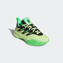Basketballschuh adidas Performance "DAME CERTIFIED 3 KIDS", Jungen, Gr. 38, gr&uuml;n (pulse lime, core schwarz, screaming gr&uuml;n), Synthetik, Textil, Schuhe Basketballschuh, f&uuml;r Kinder & Jugendliche