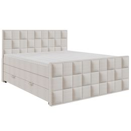 Roller Boxspringbett - creme - H3 - 180x200 cm
