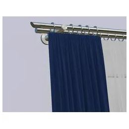 Gardinenstange Indeko "Durban", silber (edelstahlfarben), L:150cm, Eisen, Gardinenstangen