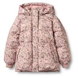 Allwetterjacke Wheat "Wheat Puffer Jacket Eli", M&auml;dchen, Gr. 128, rose powder flowers, 100% Polyester, mehrfarbig, normal, ohne Ausschnitt, Jacken, atmungsaktiv