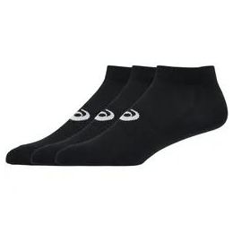 Laufsocken asics "3 PACK ANKLE SOCK", Damen, Gr. L (43/46), performance schwarz, Obermaterial: 70% Baumwolle, 16% Nylon, 11% Polyester, 3% sonstige Fasern, Socken, f&uuml;r sportliches Laufgef&uuml;hl, mit Mesh-Knit-Gewebe, mit D&auml;mpfung
