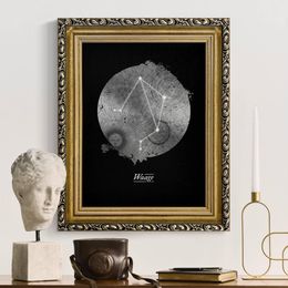 Bilderwelten Bild mit Barockrahmen Antik Spirituell Digital Art Barock silber - Sternzeichen Waage Silber - Sternzeichen Jugendzimmer