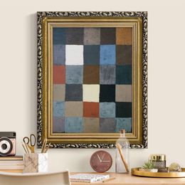 Gerahmtes Leinwandbild Paul Klee - Farbtafel